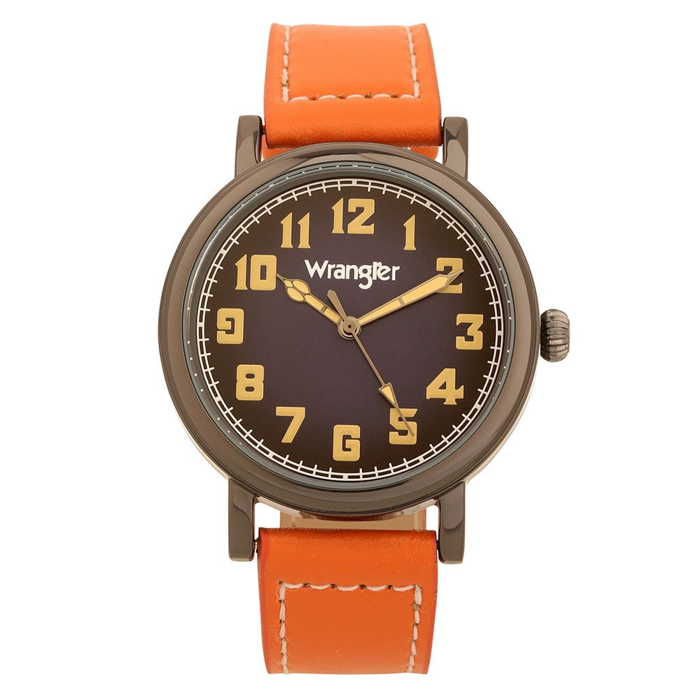 Wrangler Mens Blue/Wheat Watch 45mm Grey/Blue/Orange - Walmart.com