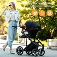 INSMART Baby Stroller Rocker, Portable Bird-Shaped Soother with White ...