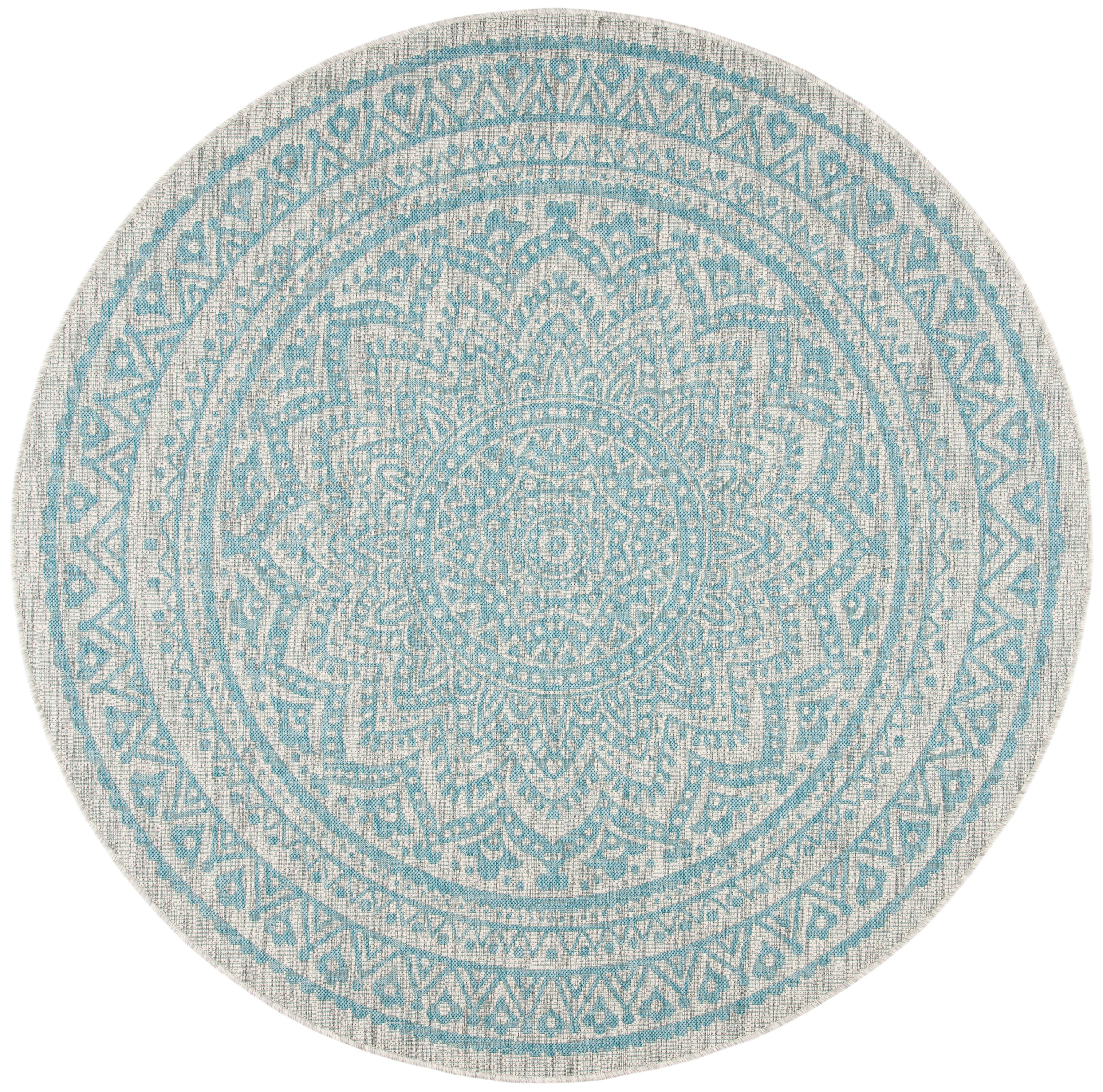 SAFAVIEH Courtyard Josiah Floral Medallion Indoor Outdoor Area Rug 5 3 SAFAVIEH Courtyard Josiah Floral Medallion Indoor Outdoor Area Rug 5 3
