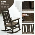 Dycanpo Outdoor Rocking Chairs Set of 2, Weather Resistant Proch Rocker ...