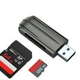 2 Slot USB3.0 Card Reader Memory Adapter USB to TF Card Reader for ...