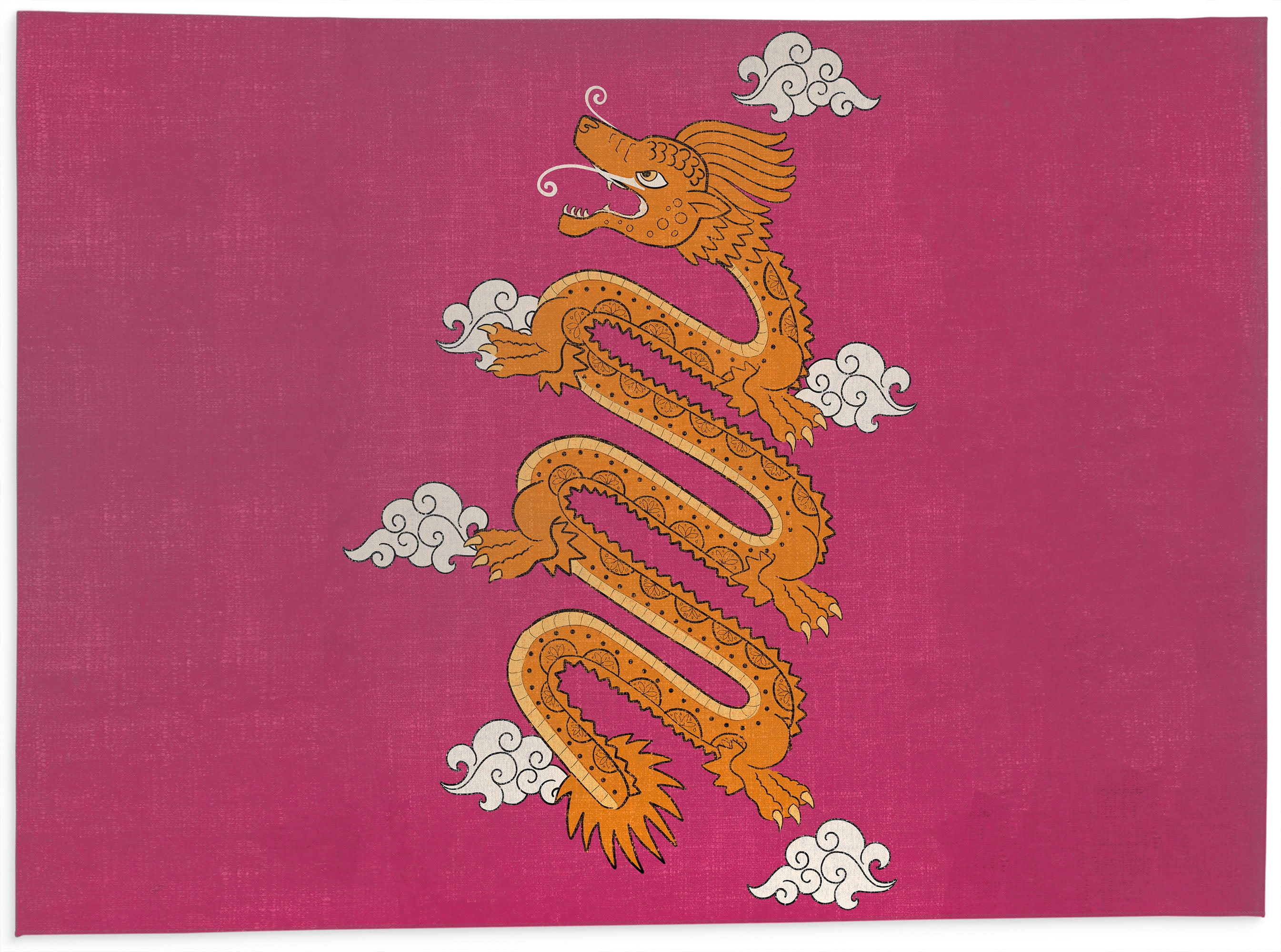 Dragon On Fushia Kitchen Mat by Kavka Designs - Walmart.com