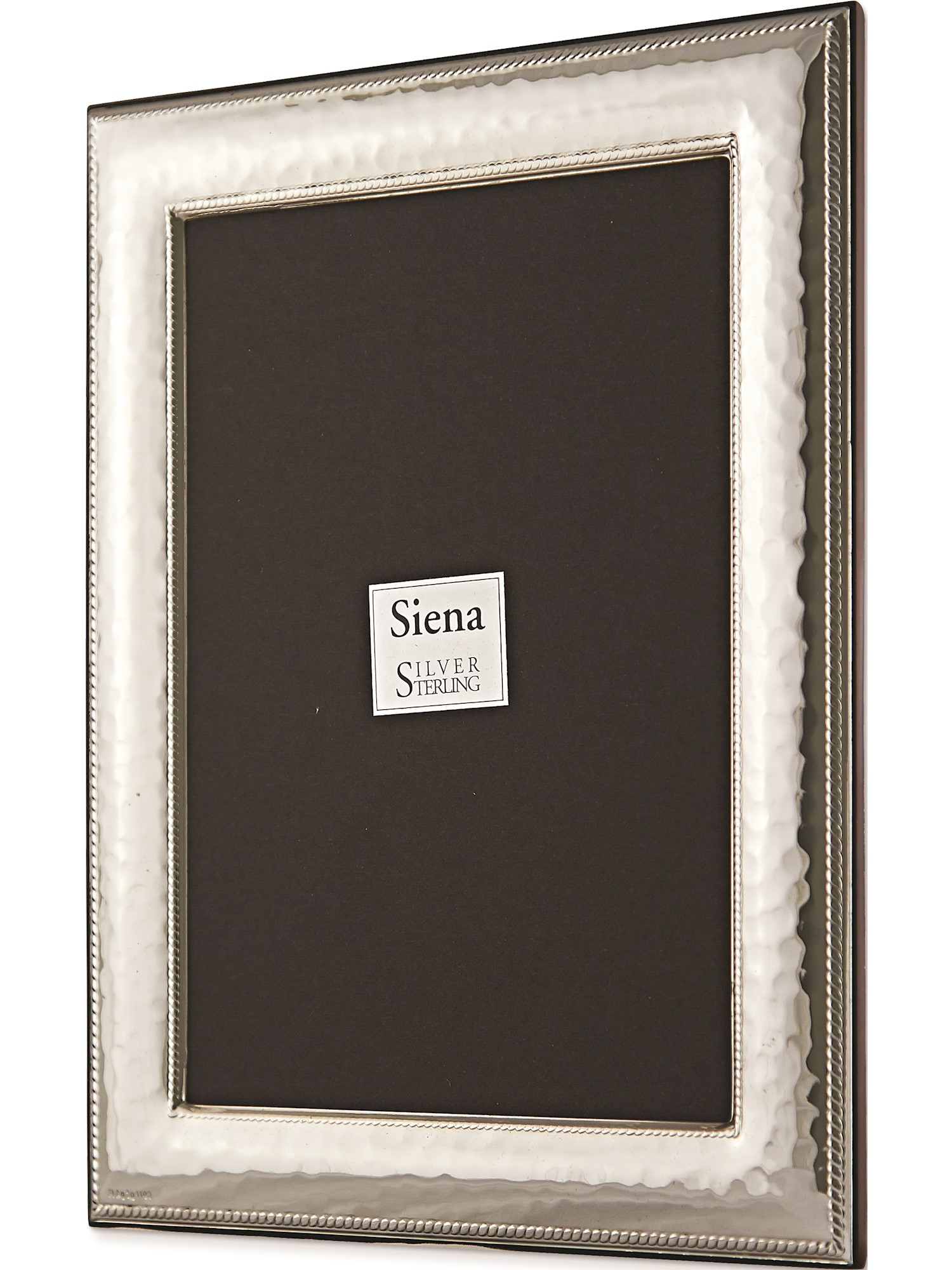 Bilaminate Sterling Silver Hammered Roped Border 5X7 Frame Designer ...