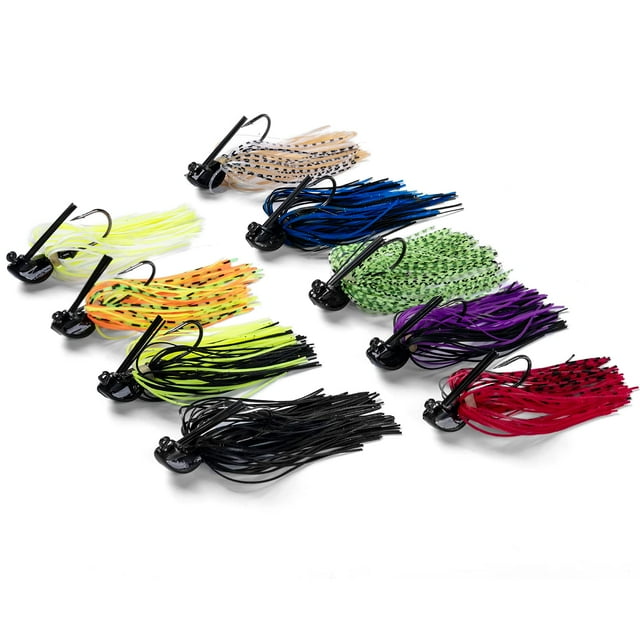 Goture Bass Jigs with Weed Guard Fishing Jigs Silicone Skirts Flipping ...