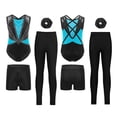 SiiRoh Girls Gymnastics Dance Leotard with Leggings Shorts Training ...