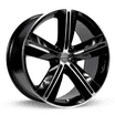 RTX SMS 17x7.5 5x115 ET20 CB71.5 Black Machined Wheel - Walmart.com