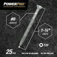 (3 pack) Power Pro Exterior Multi-Material Screws, #8 x 1-1/2", Steel ...