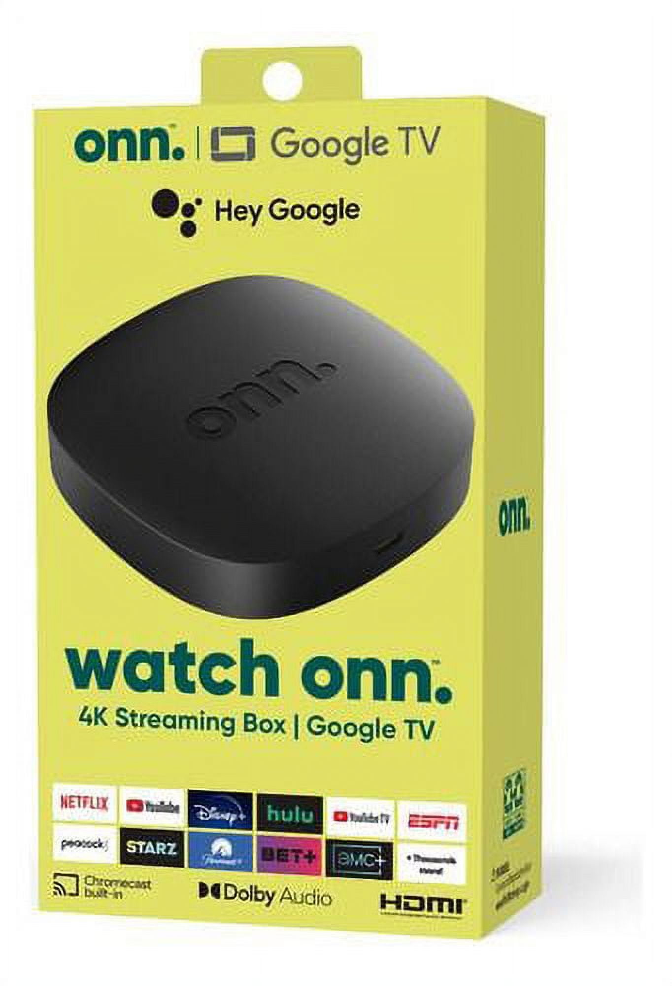 TV Box ONN UHD Streaming 4K, 2GB RAM; Google TV; Negro | Bodega Aurrera ...