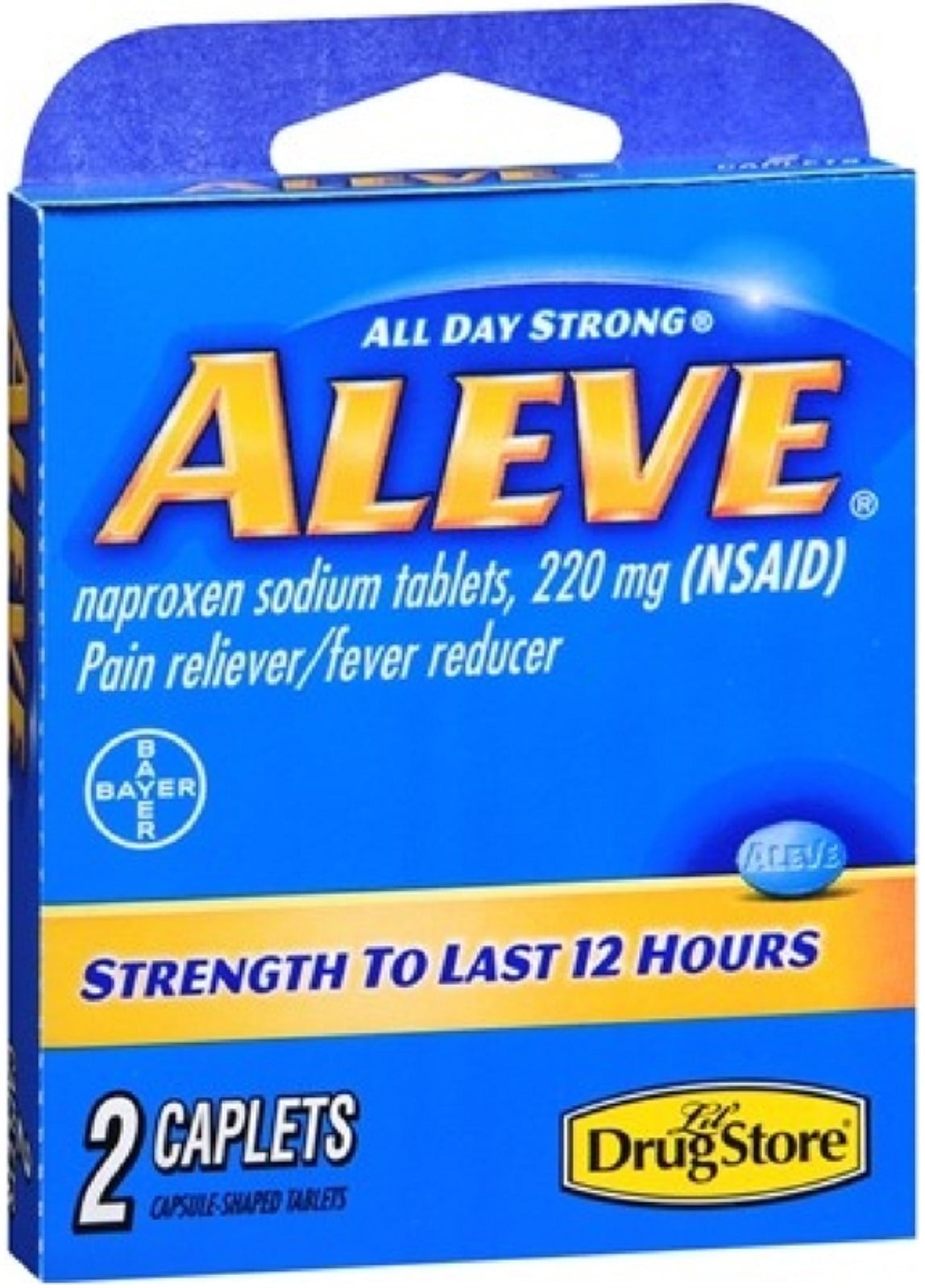 Buy Aleve Lil Drug Store Pain Reliever Fever Reducer Caplets 2 ea ...