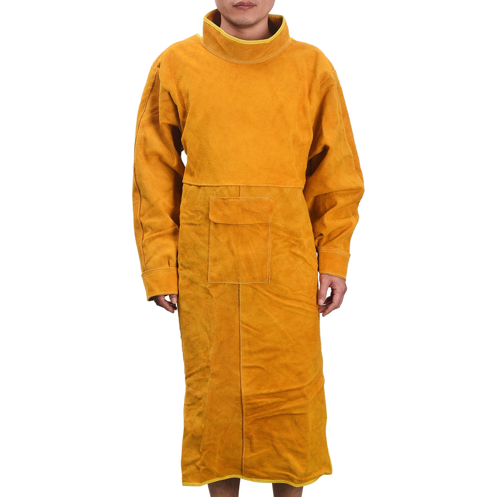 Traje de soldador, ropa de trabajo de soldadura de cuero de vaca, ropa ...