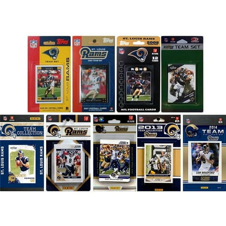CandICollectables RAMS914TS NFL St. Louis Rams 9 Different Licensed ...