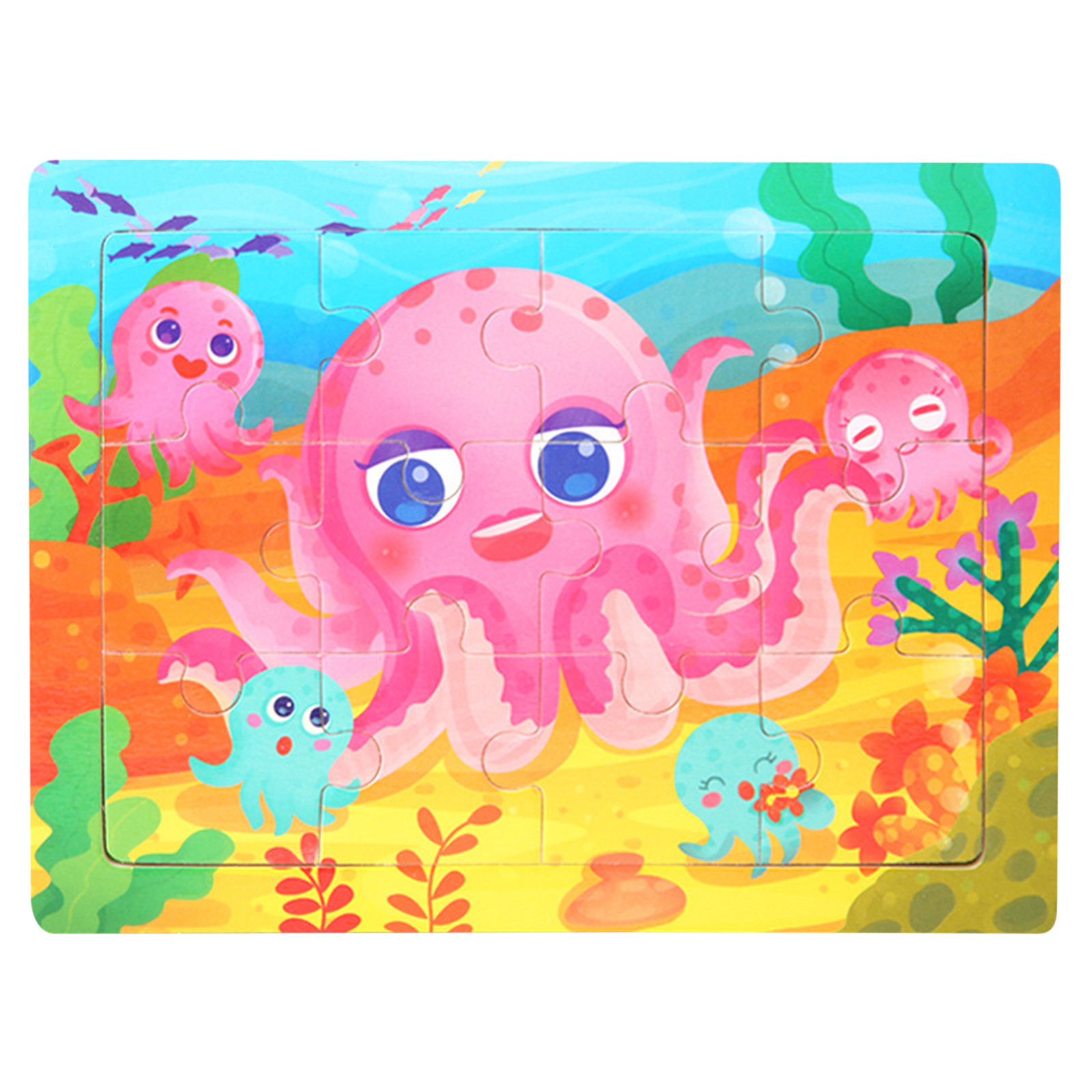 Kimloog Wooden Jigsaw Puzzles For Kids Preschool Educational Learning