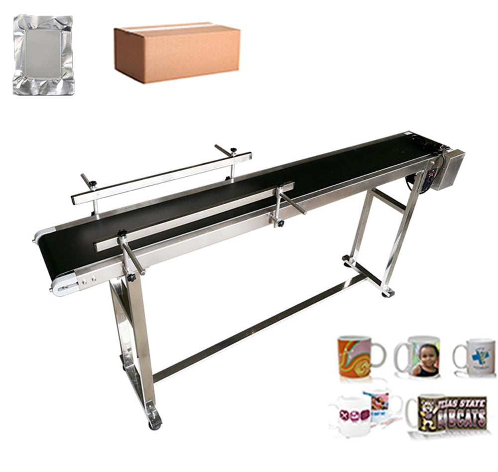 INTBUYING 70.9x11.8inch PVC Belt Conveyor Industrial Transport Belt ...