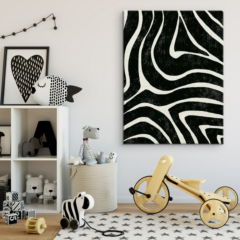 Zebra Pattern On Wall Painting