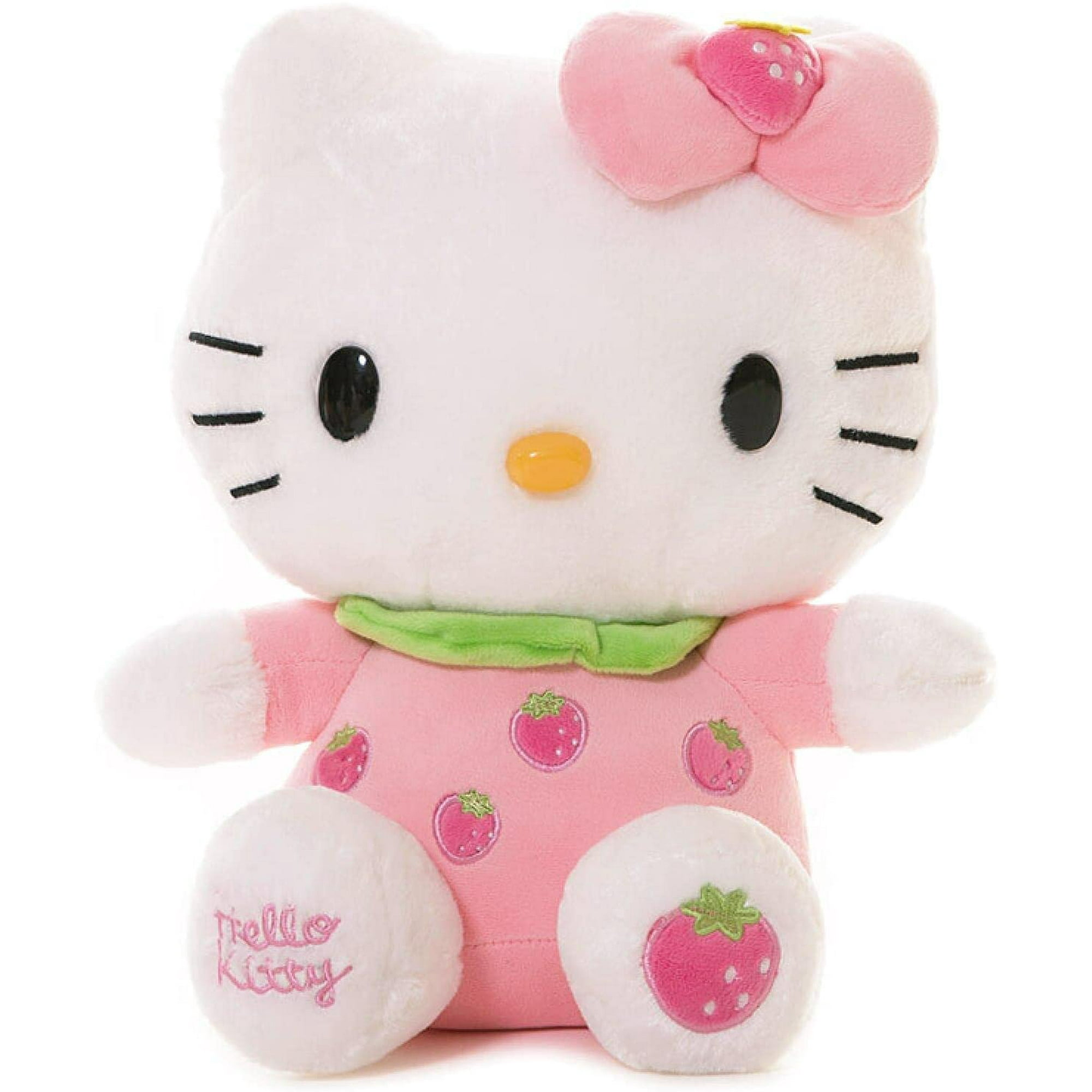 HSHDLDF Pink cat Doll Plush Toy for Girlfriend Confession Birthday Valentine s Day Gift Soft Stuffed Animal Doll Pink Sitting Strawberry 30cm