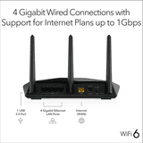 NETGEAR - Nighthawk AX2400 WiFi 6 Wireless Home Internet Router, 2 ...
