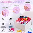 150PCS Colorful Mini Bows for Crafts, 1.5*2" Fabric Small Bows for ...