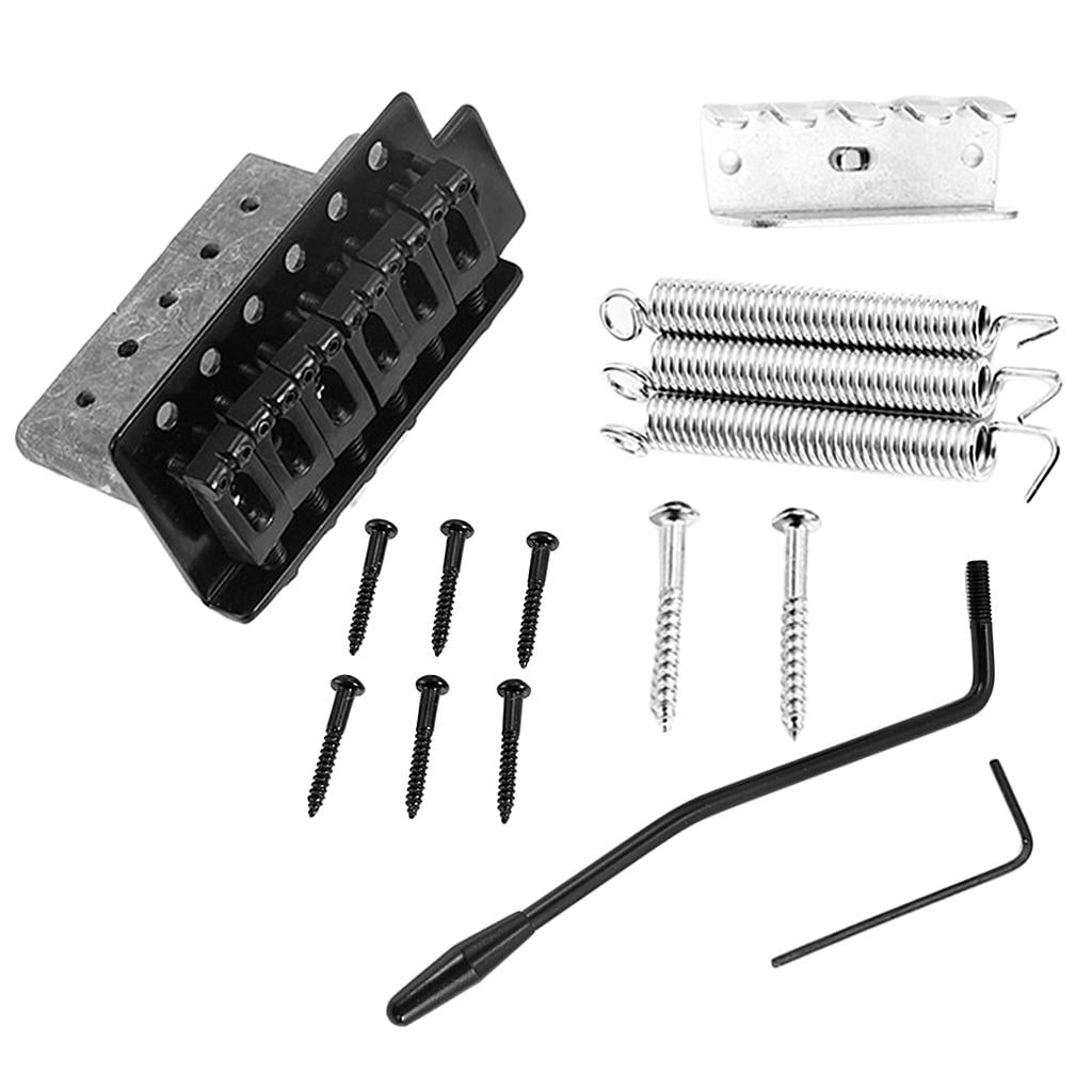 Vintage olo Bridge W/ Screw Spring Wrench for Electric Guitar Black ...
