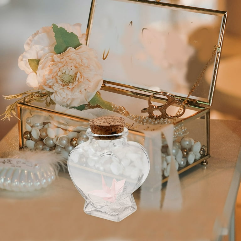 Heart Shaped Glass Wedding Favors
