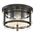Franklin Iron Works Eagleton Modern Farmhouse Ceiling Light Flush Mount ...
