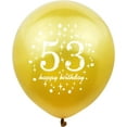 53 Birthday Decorations for Men Black and Gold 53rd Birthday Balloons ...