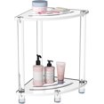 Acrylic Corner Shower Stool for Inside Shower, Clear Small Shower Bench ...