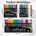 Dreamy Sparkle Dual-Line Contour Pen, Double Line Super Squiggles ...