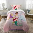 Disney Princess Kids Comforter Set, 2-Piece, Twin/Full, Reversible ...