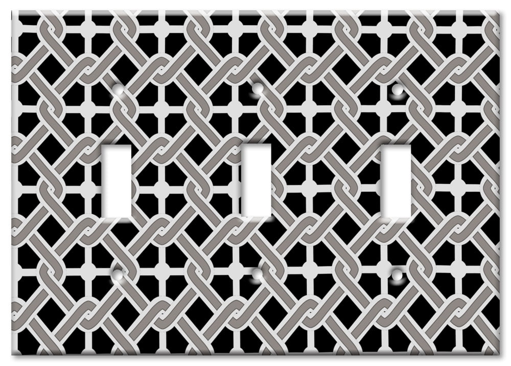 Triple Gang Toggle OVERSIZE Wall Plate - Interlock - Walmart.com