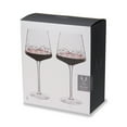 Viski Admiral Crystal Red Wine Glasses, Wedding Gift Set, 18 oz Set of ...
