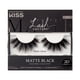 KISS Lash Couture Matte Black Faux Mink, Matte Velvet, False Eyelashes ...