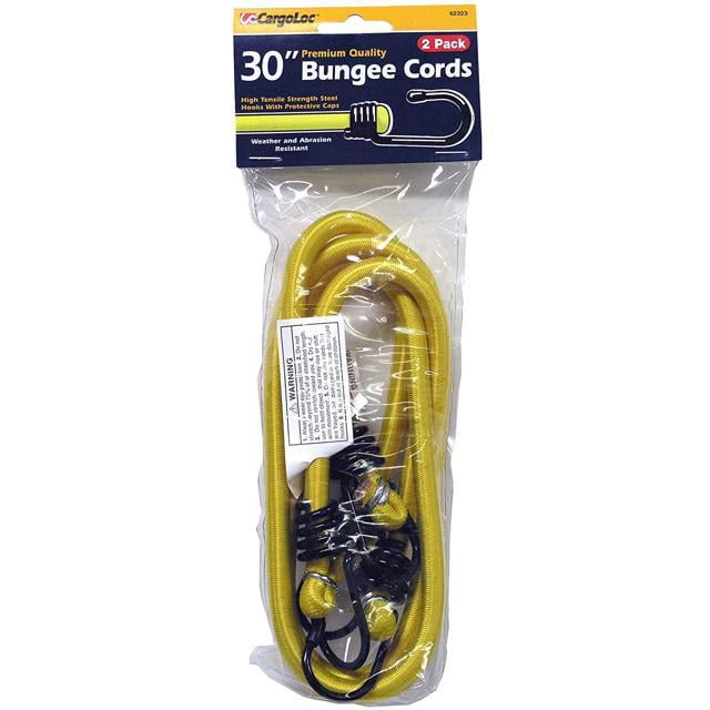 CargoLoc Bungee Cords - High Tensile Steel Hooks 62323 2 Pc. 30" Yellow ...