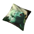 Bulba-saur Pillow Covers, Soft Square Cushion Decorative Throw Pillow ...