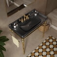 36"Console Bathroom Sink, Freestanding Console Sink With Stainless ...