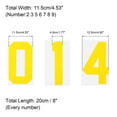Uxcell Iron on Numbers 0 to 9 Heat Transfer 8" Yellow Single Number 24 ...