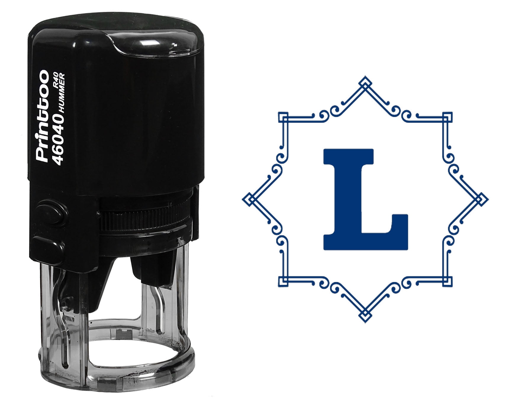 Printtoo Office Stationary Octagon Celtic Swirl Frame L Alphabet ...