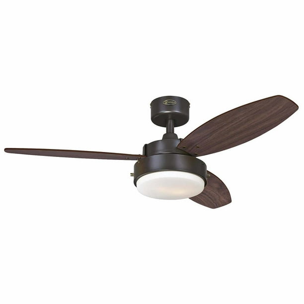 Alloy 42-Inch Reversible Three-Blade Indoor Ceiling Fan - Walmart.com ...