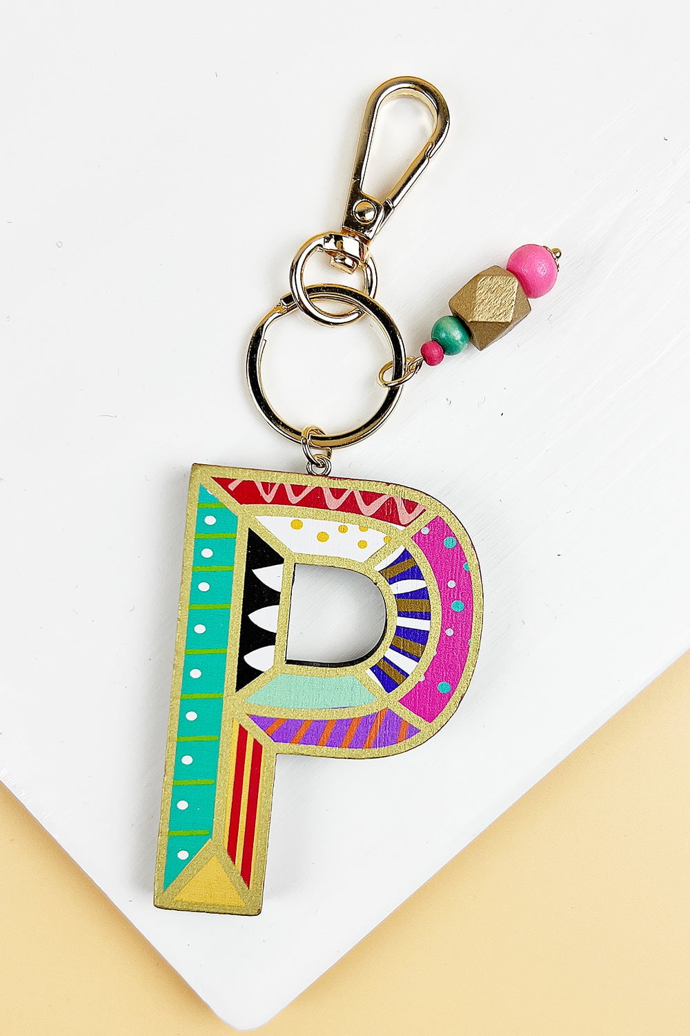 2.75" LETTER SHAPED WOOD ALPHABET KEYCHAIN LETTER KEYCHAIN - Walmart.com
