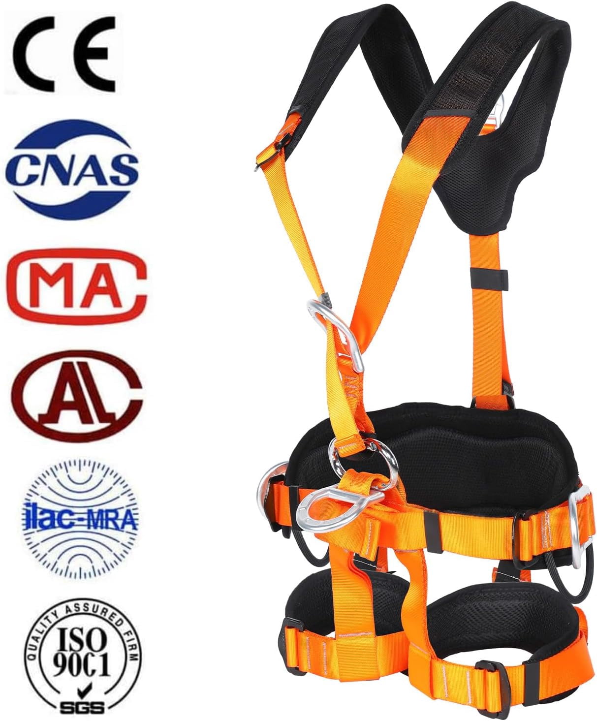 Full Body Climbing Seatbelt - Detachable Tree Safety Seat Belt ...