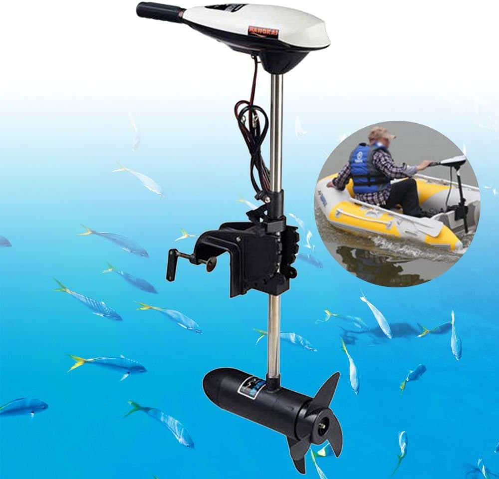 FETCOI Electric Trolling Motor, 65lb Thrust 12V 660w Outboard Engine ...