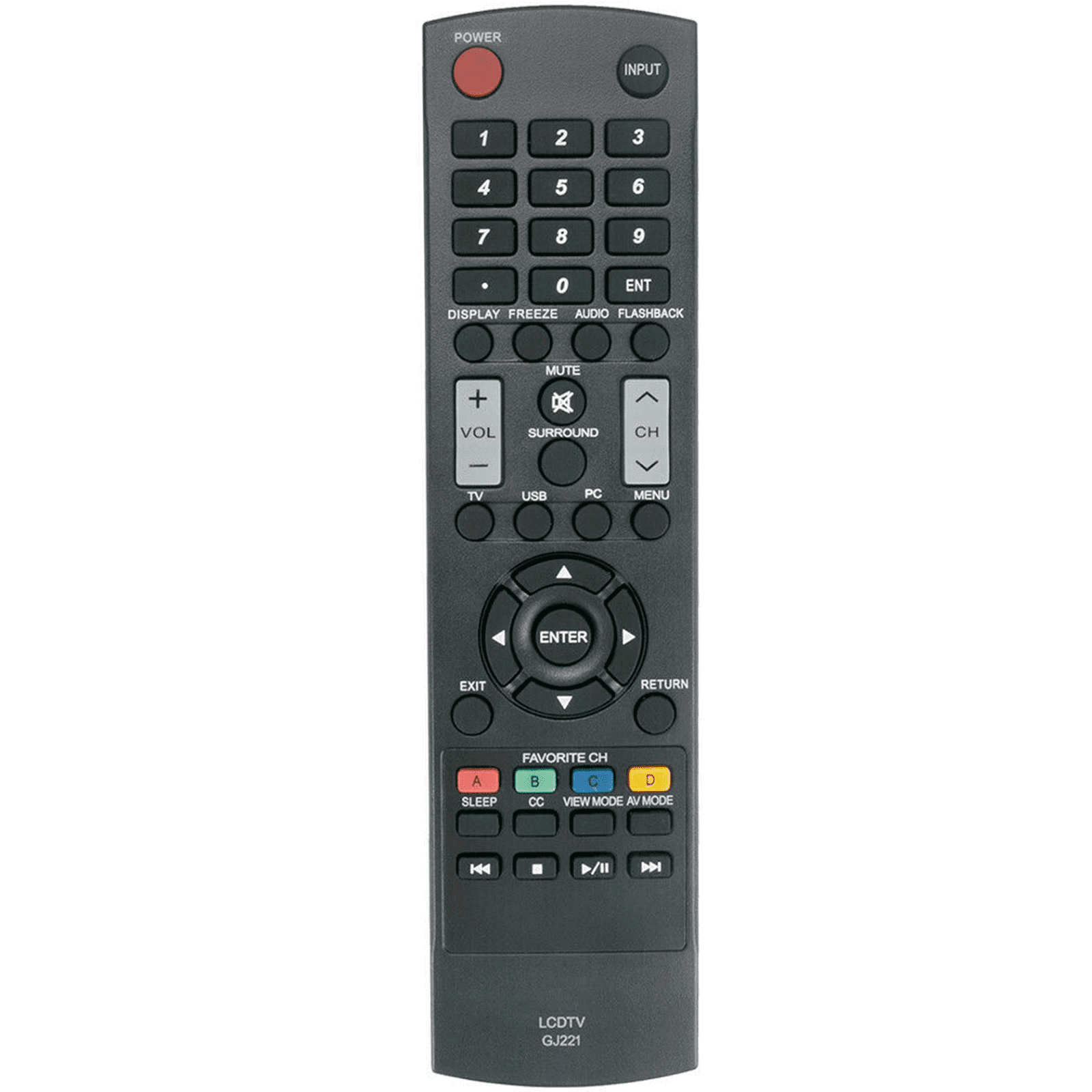 GJ221 New Remote for LC-32D59U LC32SV40U LC-32LE440U LC-42SV50U Sharp TV - Walmart.com