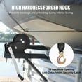 KFFKFF Manual Winch, 3500 lbs Capacity, Durable Boat Trailer Winch with ...