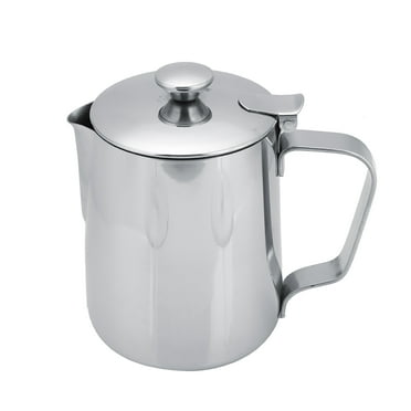 LYUMO Stainless Steel Coffee Cup Mug Milk Frothing Pitcher Jug with Lid ...