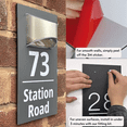 Personalized Solar House Number Plaques with Light Custom Front Door ...