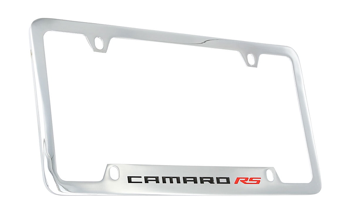 Chevrolet Camaro RS Chrome Plated Metal Bottom Engraved License Plate ...