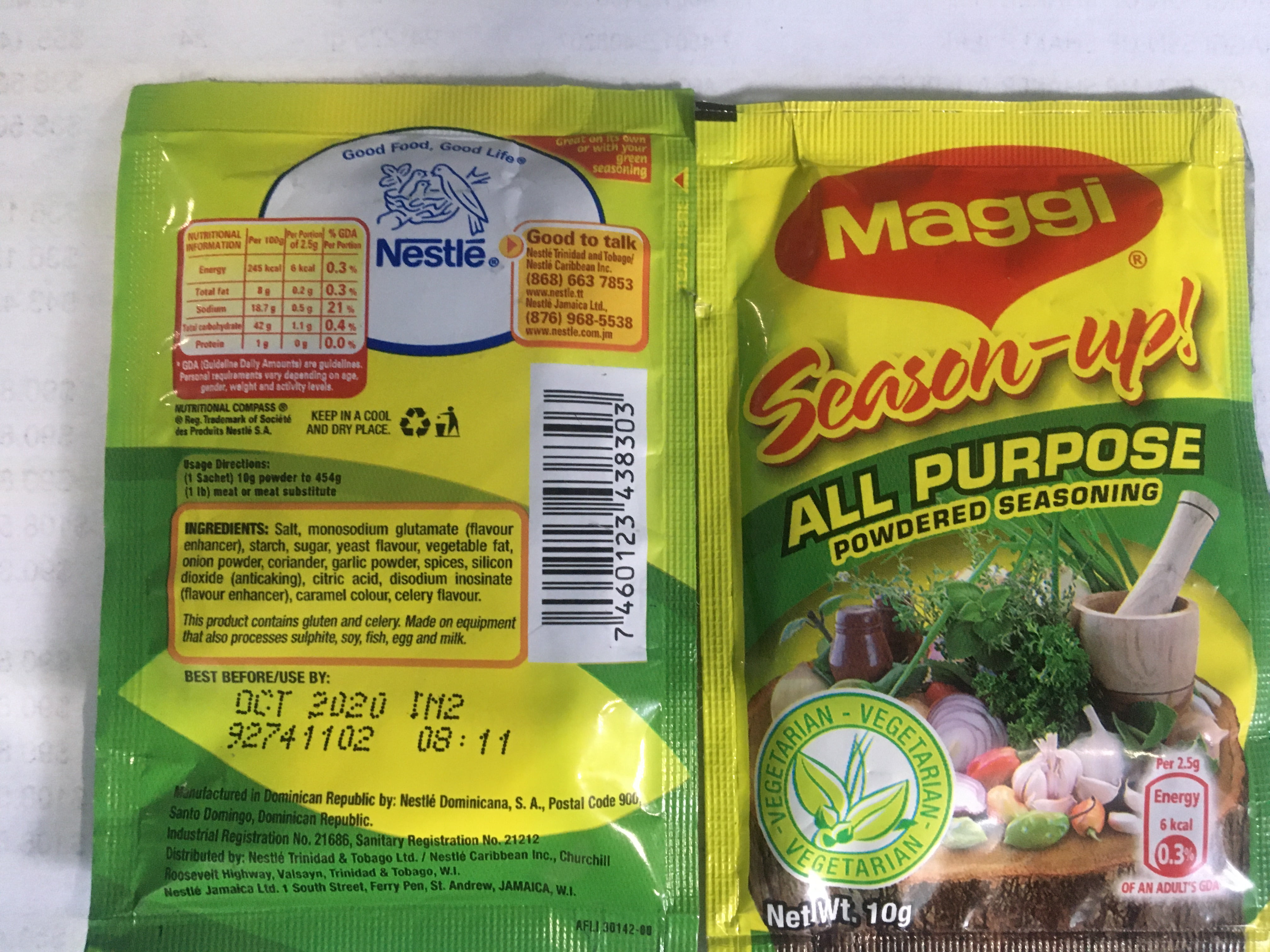 Ingredients Of Maggi Seasoning