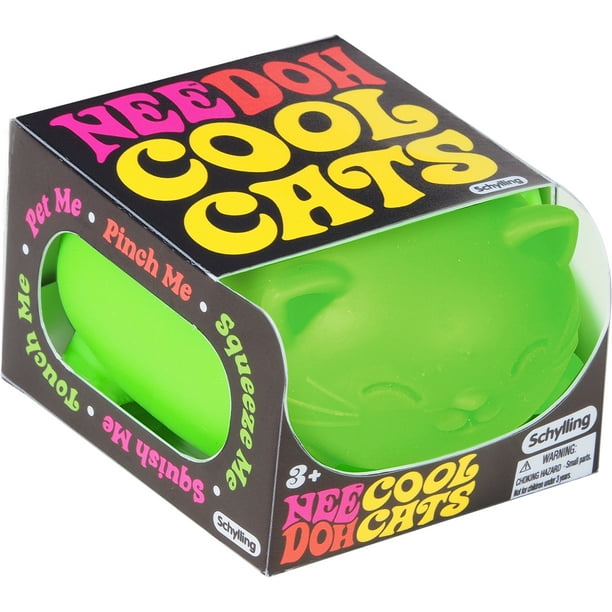 Nee Doh Cool Cats Squishy Fidget Ball, Novelty Toy, Multiple Colors ...