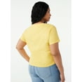 Free Assembly Women's Crop Box Tee with Short Sleeves, Sizes XS-XXXL ...