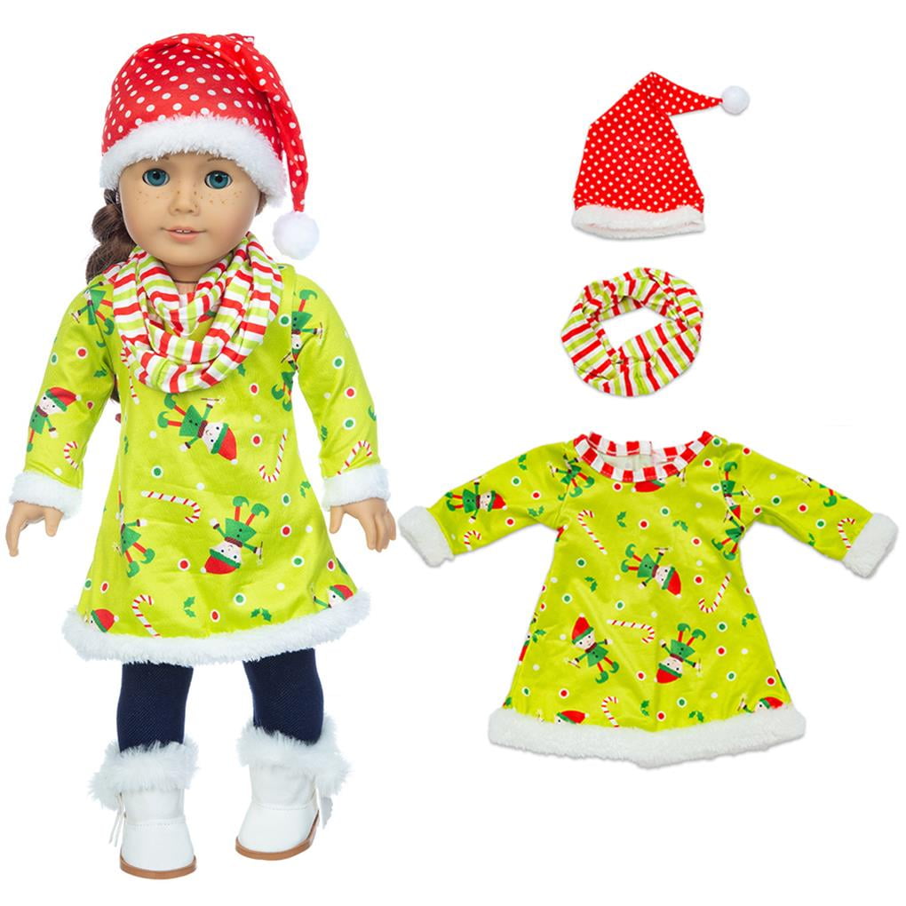 Click here for Maskred Christmas Santa Doll Clothes Outfits Dress... prices
