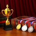 Award Trophy Prop Winner Plastic Trophy Cup Toy with 3 Medals Party ...
